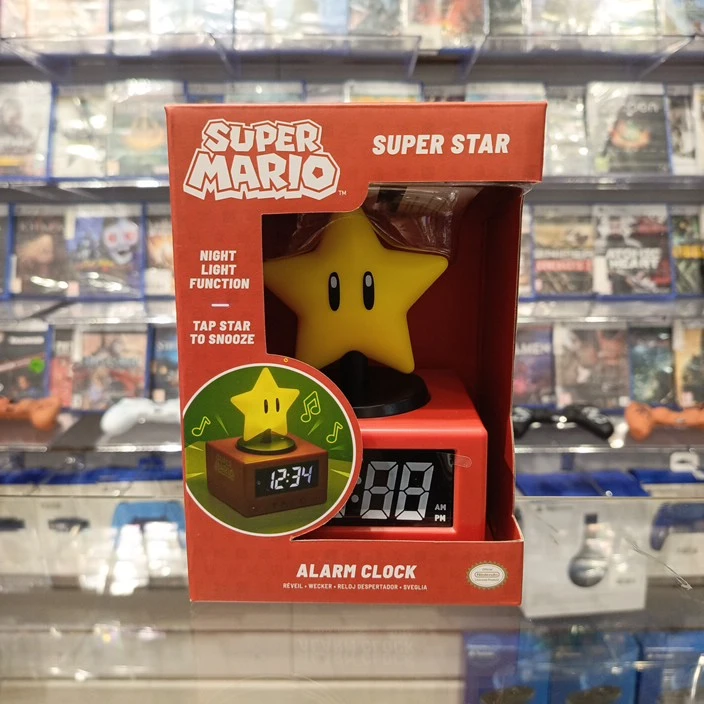 Будильник-светильник PALADONE Icons: Super Mario - Суперзвезда (Super Star), 15 см(SPC)