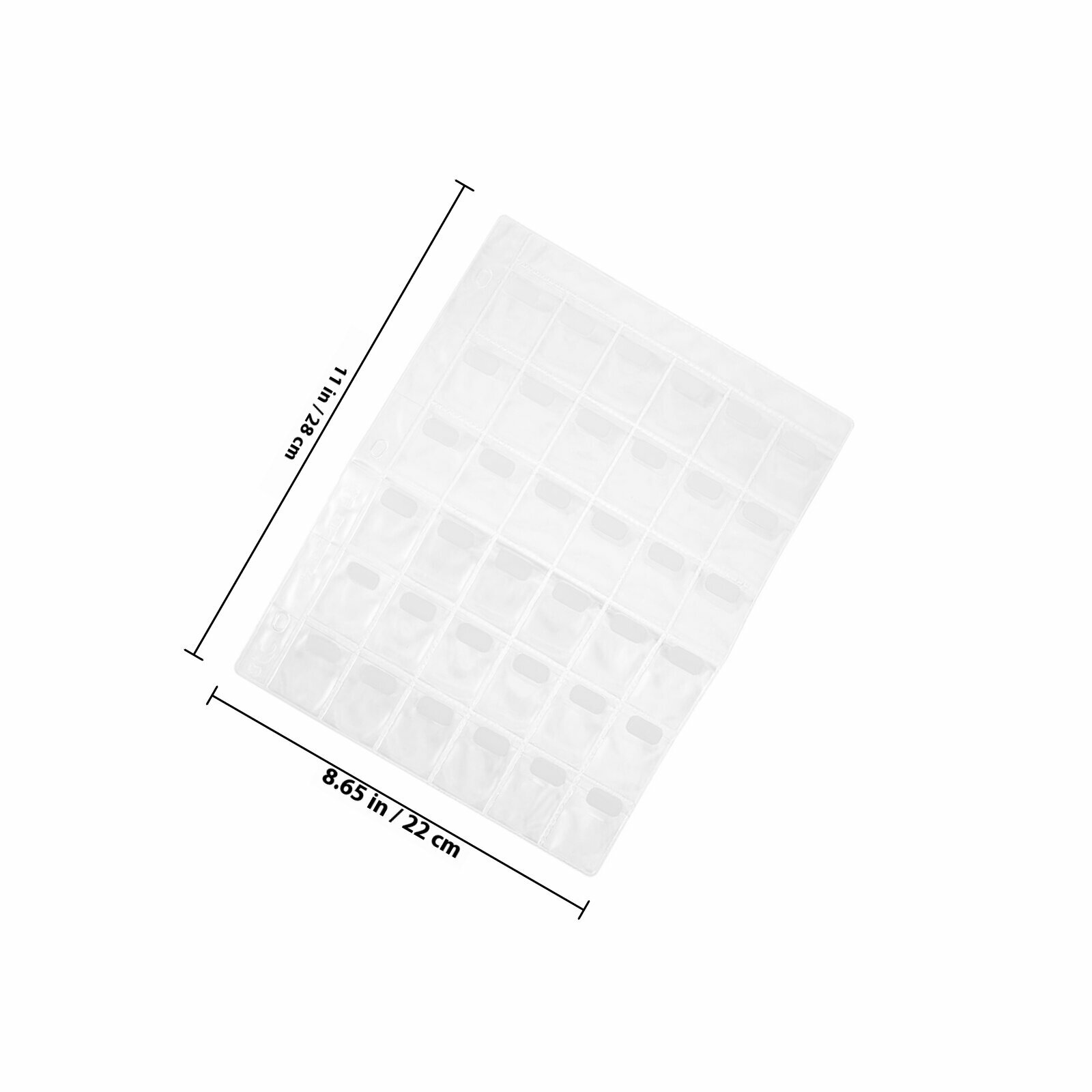 Прозрачный Органайзер Для Кнопок С 36 Ячейками 28.00X22.00X0.50Cm
