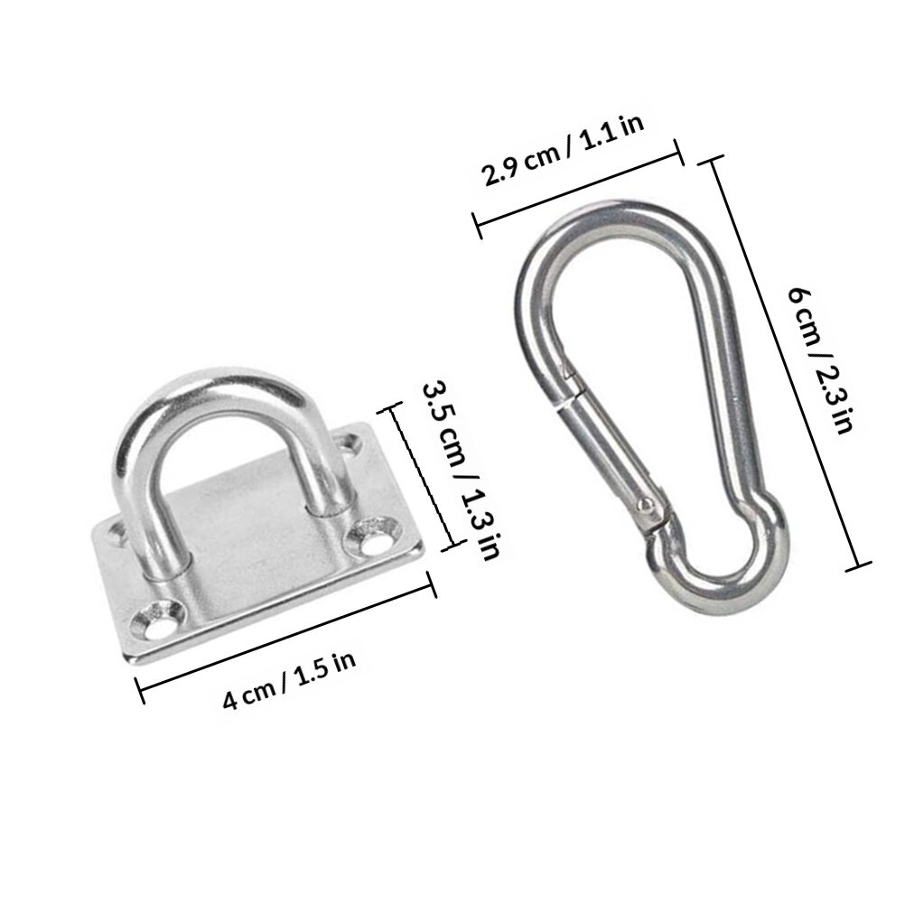 Надёжное Крепление Для Гамака Из Нержавеющей Стали 1 Шт 4X3.5X2.6Cm