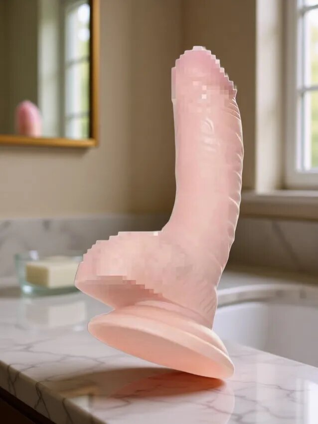 ToyFa Фаллоимитатор ПВХ RealStick Nude 18 см, 582002, телесный