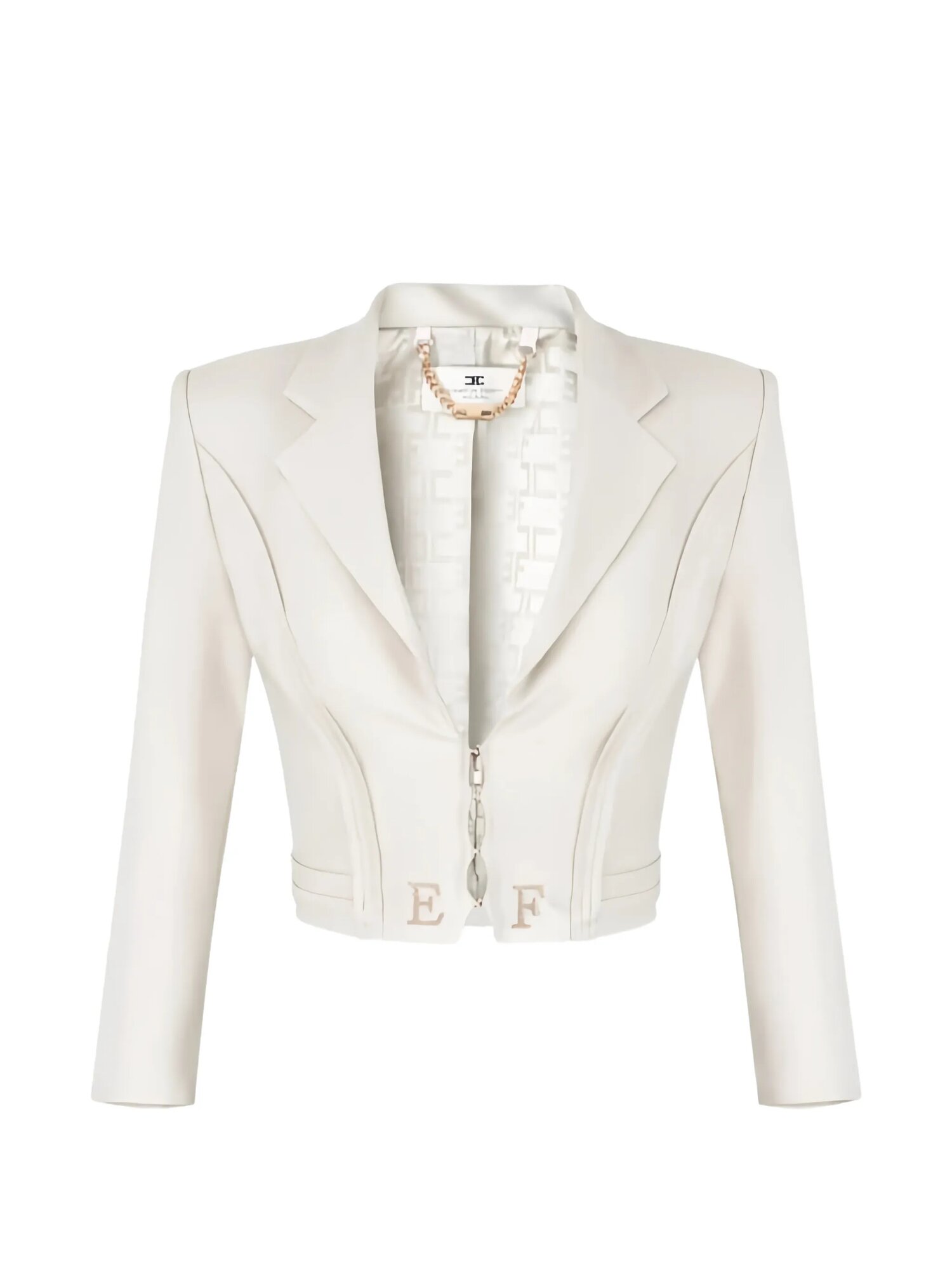Пиджак Chain-detail cropped blazer