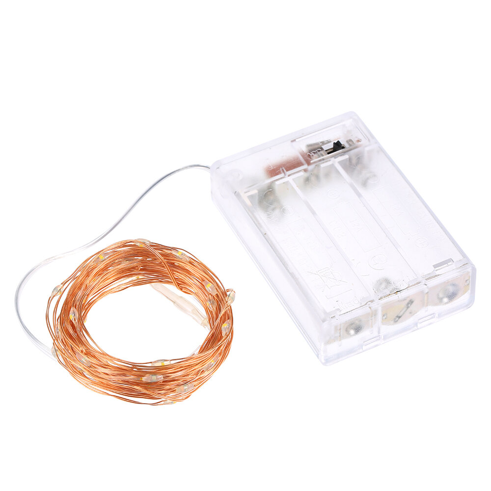 Гибкая Лампа: 10-Метров Медная Проволока 100 Светодиодов Long-Lasting Power Portable Light - Twist Into Unique Decorations Свет Из Медной Проволоки for DIY Украшение Вечеринки Романтическая Атмосфера