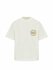 Футболка AllSaints Sun City, размер 38, бежевый/белый