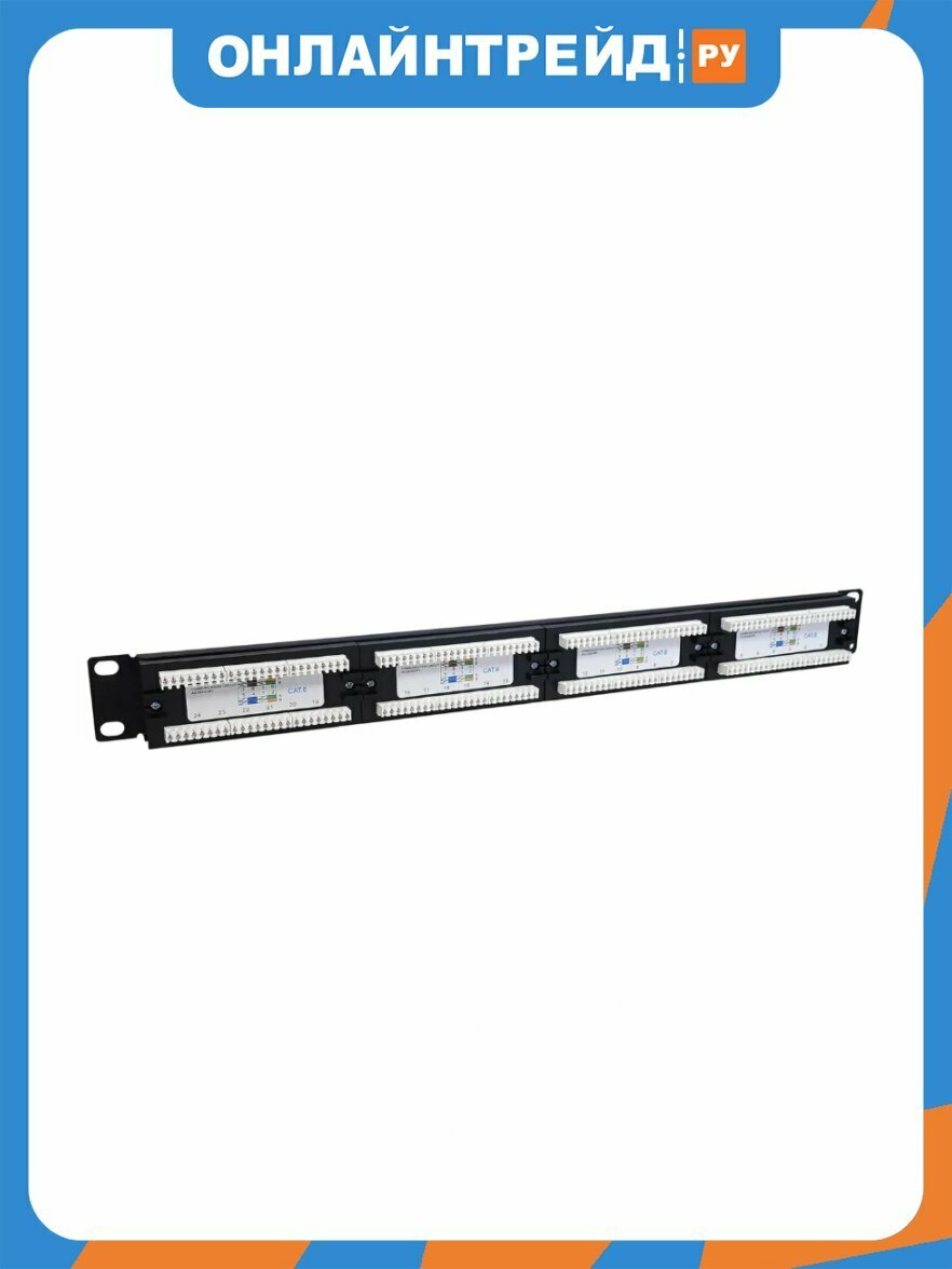 Патч-панель Ntss -PP-1U-24-UTP-RJ45-6-D 19" 1U