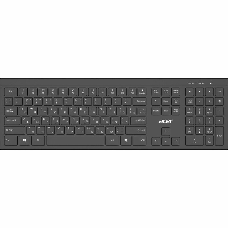 Клавиатура Acer Черная, USB, беспроводная, OKR300 (ZL. KBDEE.014)