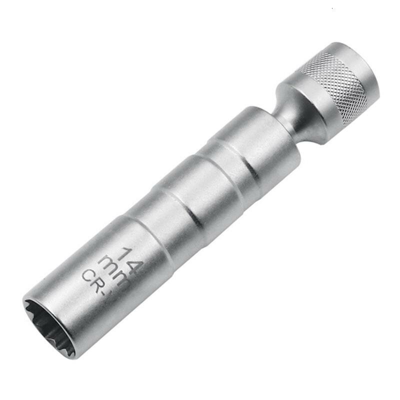 Магнитный тонкостенный свечной ключ 3/8" 12-гранный