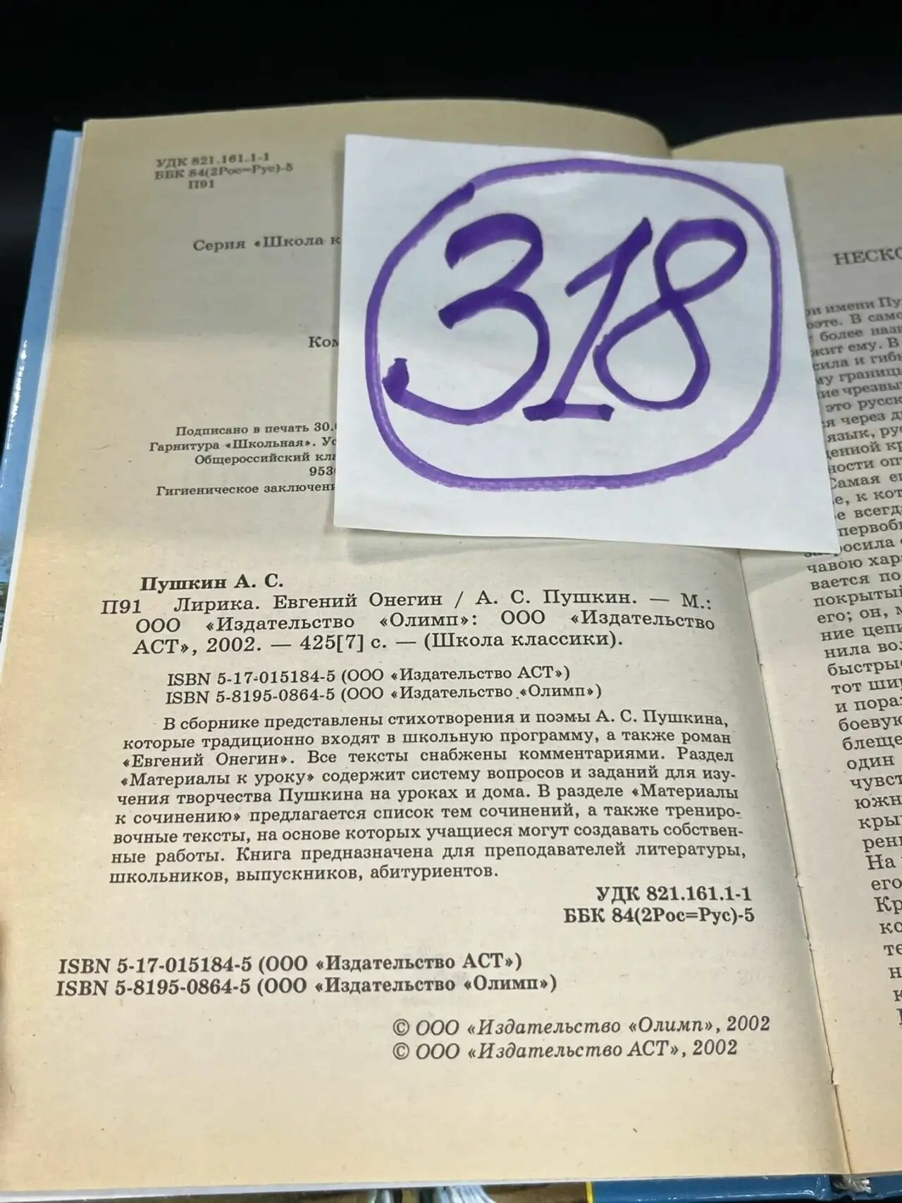 Лирика. Евгений Онегин. — фото 1