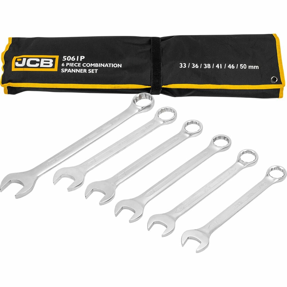 Набор ключей комбинированных JCB 6 предметов JCB-5061P(61293)
