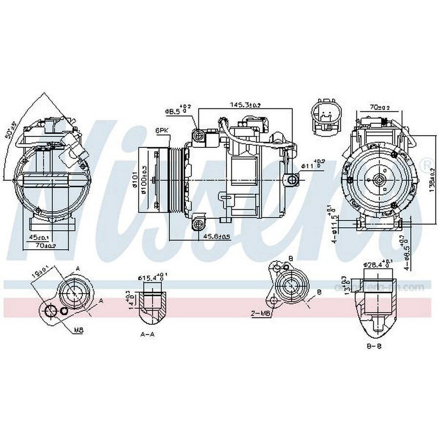 NISSENS 890012 Компрессор кондиционера