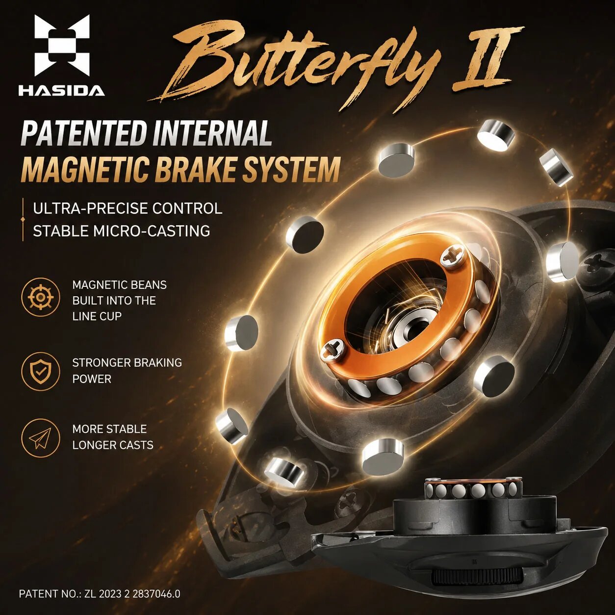HISTAR Butterfly II BFS Катушка для бейткастинга