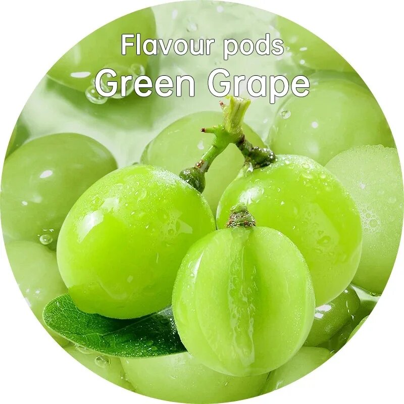 LUSQI ароматизированные колпачки для бутылок с водой 1/5/10 шт. Зеленый, 1PC, Green Grape