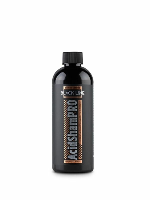 Кислотный шампунь для ручной мойки Shine Systems Black Line AcidShampPRO 400 мл