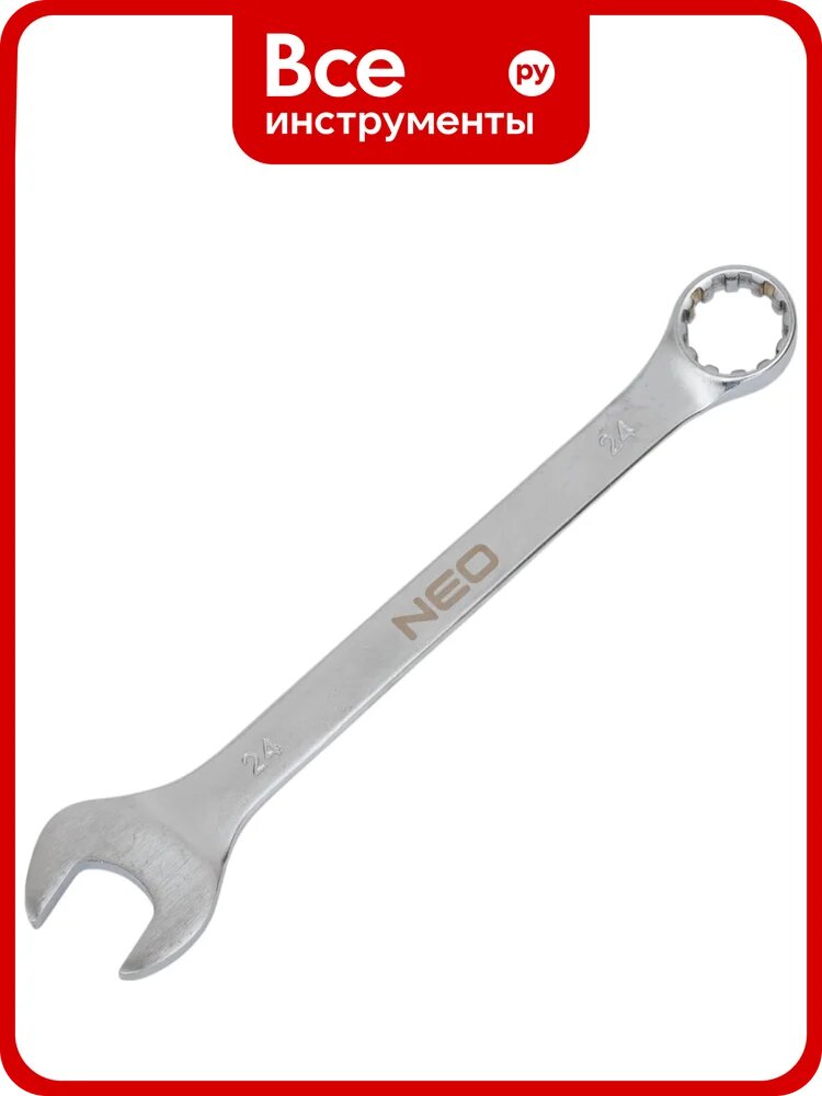 Ключ комбинированный NEO TOOLS 24x280 мм, CrV, DIN3113 09-668