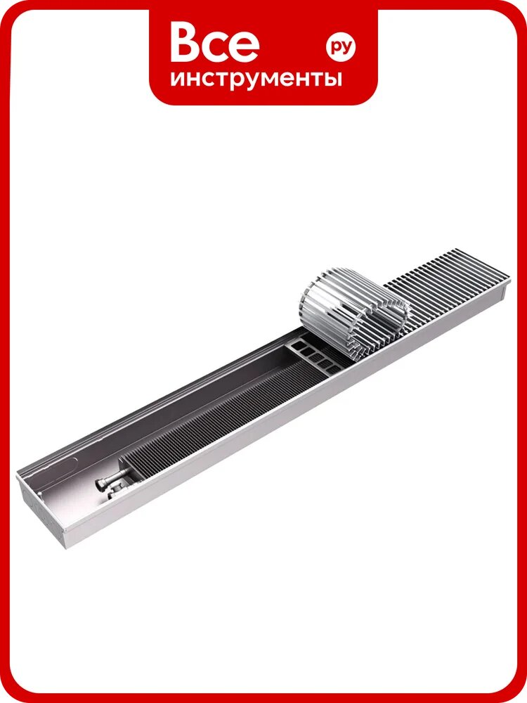 Внутрипольный конвектор ROMMER Rcn1-1000-0820120 rcn 80х200х1200 (решётка роликовая, анодированный алюминий) RG00916TQIR0OB