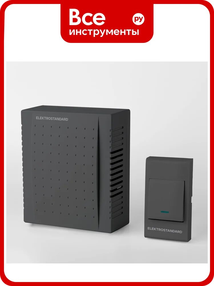 Бытовой электрический звонок Elektrostandard DBQ26M WM 1M IP44 дверной, черный a055432