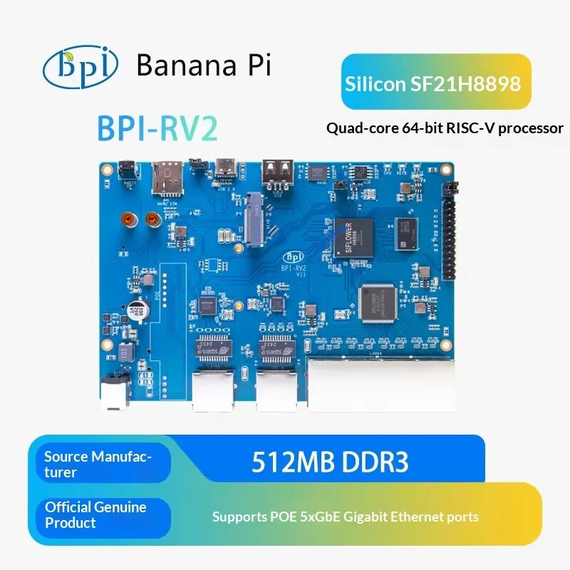 Banana Pi BPI-RV2, Model Number: NO POE