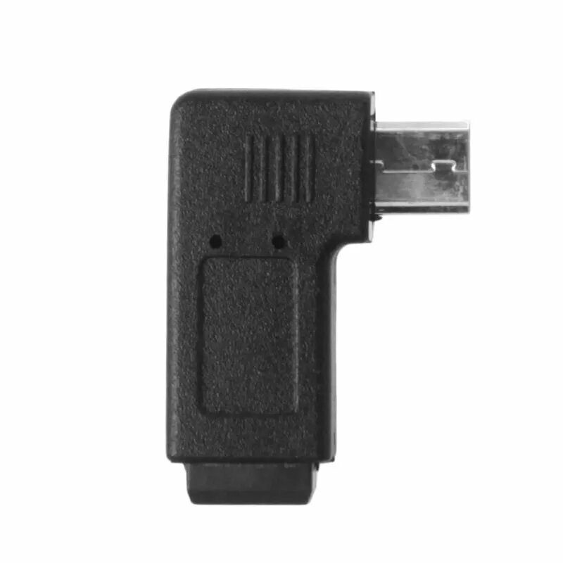 Переходник Mini USB female Micro USB male, правый изгиб