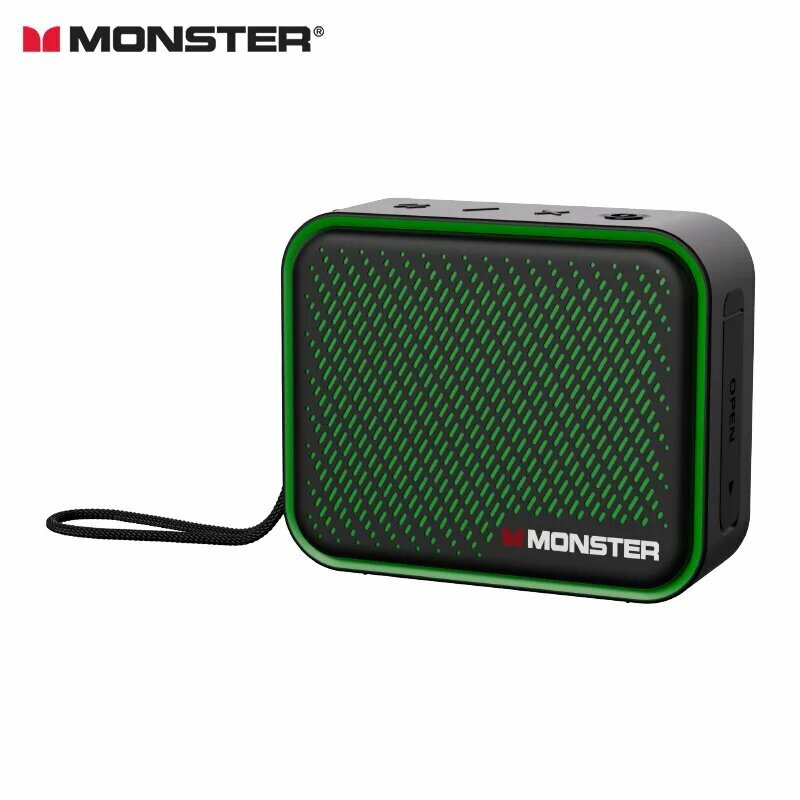 Monster Портативный Bluetooth динамик IPX7 Зеленый, армейский зеленый