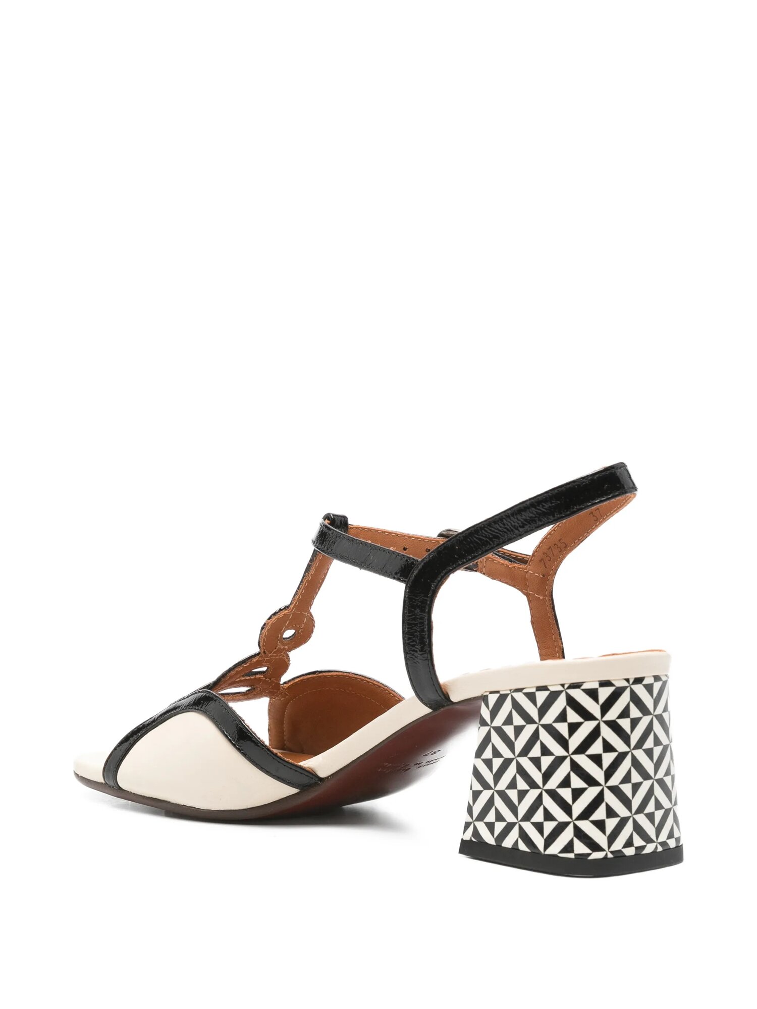 Босоножки Chie Mihara T-strap patterned sandals, размер 38, разноцветный — фото 1