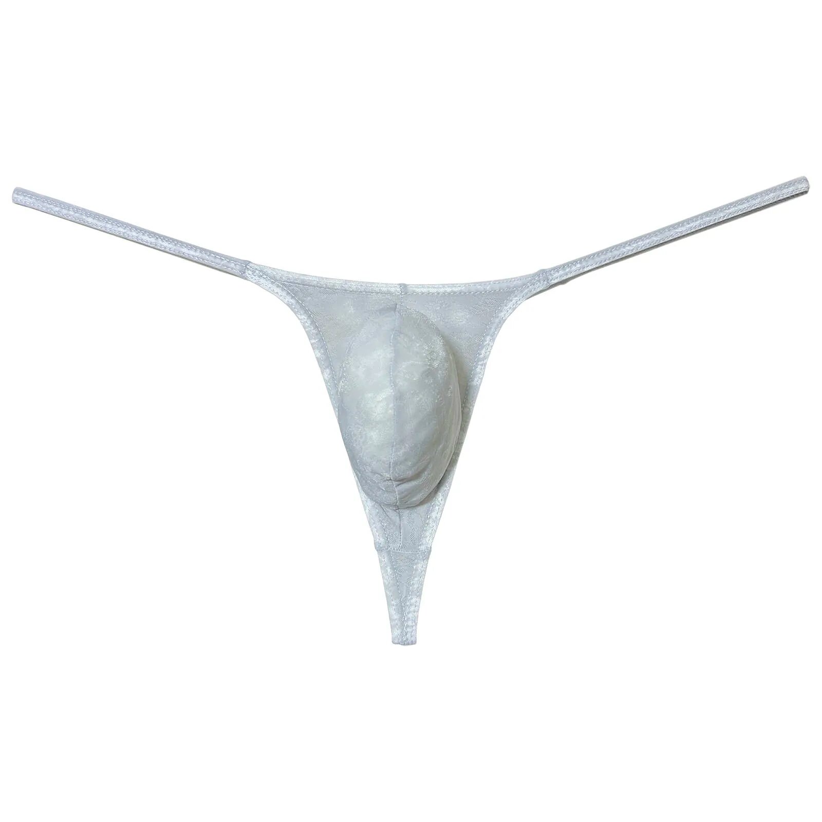 Мужские стринги из нейлона и спандекса Белый, XL, White
