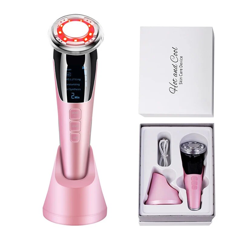 Windaily 5 в 1 EMS массажер для лица Pink