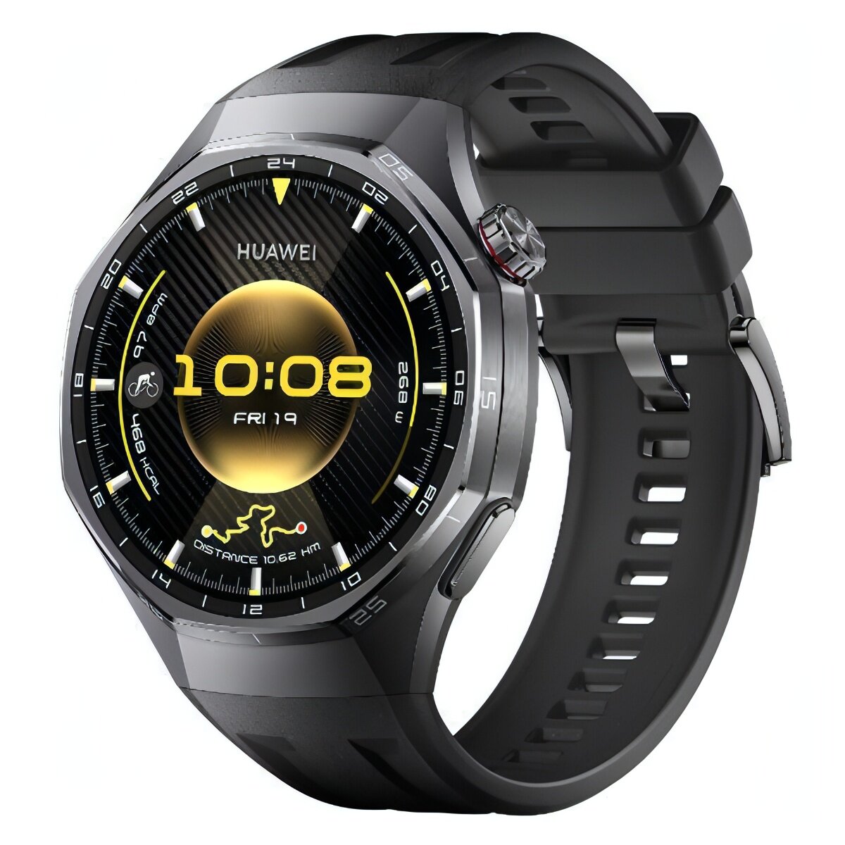 Умные часы Huawei Watch GT 6 Pro, 46mm, Titanium Black Fluoroelastomer (ATM-B29), (Черный)