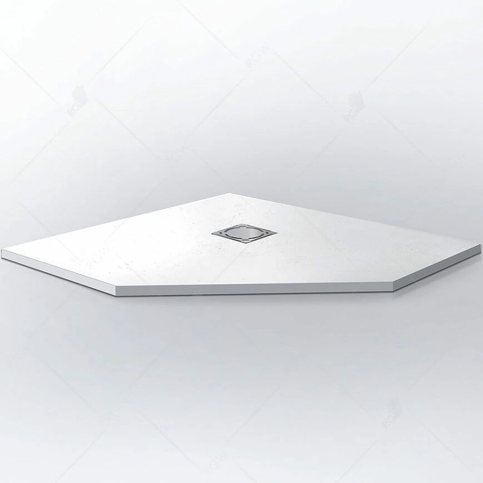 Душевой поддон из искусственного камня RGW Stone Tray ST/T-G 90×90 16155099-01 белый