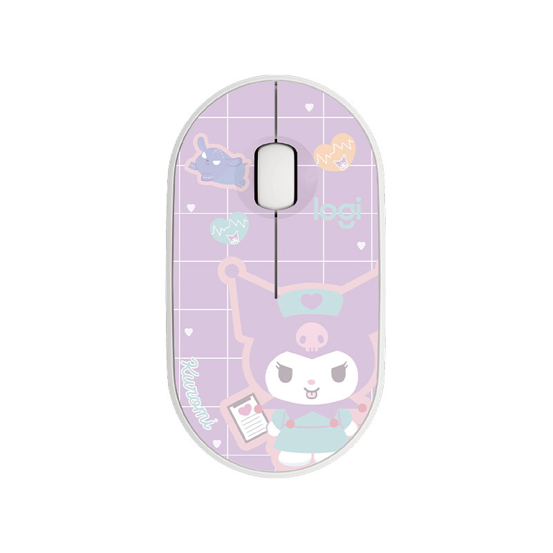 Мышь унисекс Logitech Pebble Mouse Kuromi, беспроводная Bluetooth, тихая, для офиса