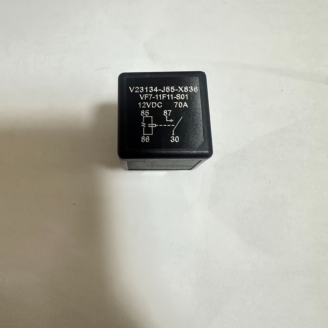 12V 4-контактное автомобильное реле высокой мощности V23134-J55-X836 подходит для Renault Megane, Koleos, Ford Focus, Mondeo, без аккумулятора, черный