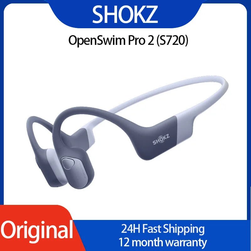 Shokz OpenSwim S700, черные костные наушники для плавания, 4 ГБ