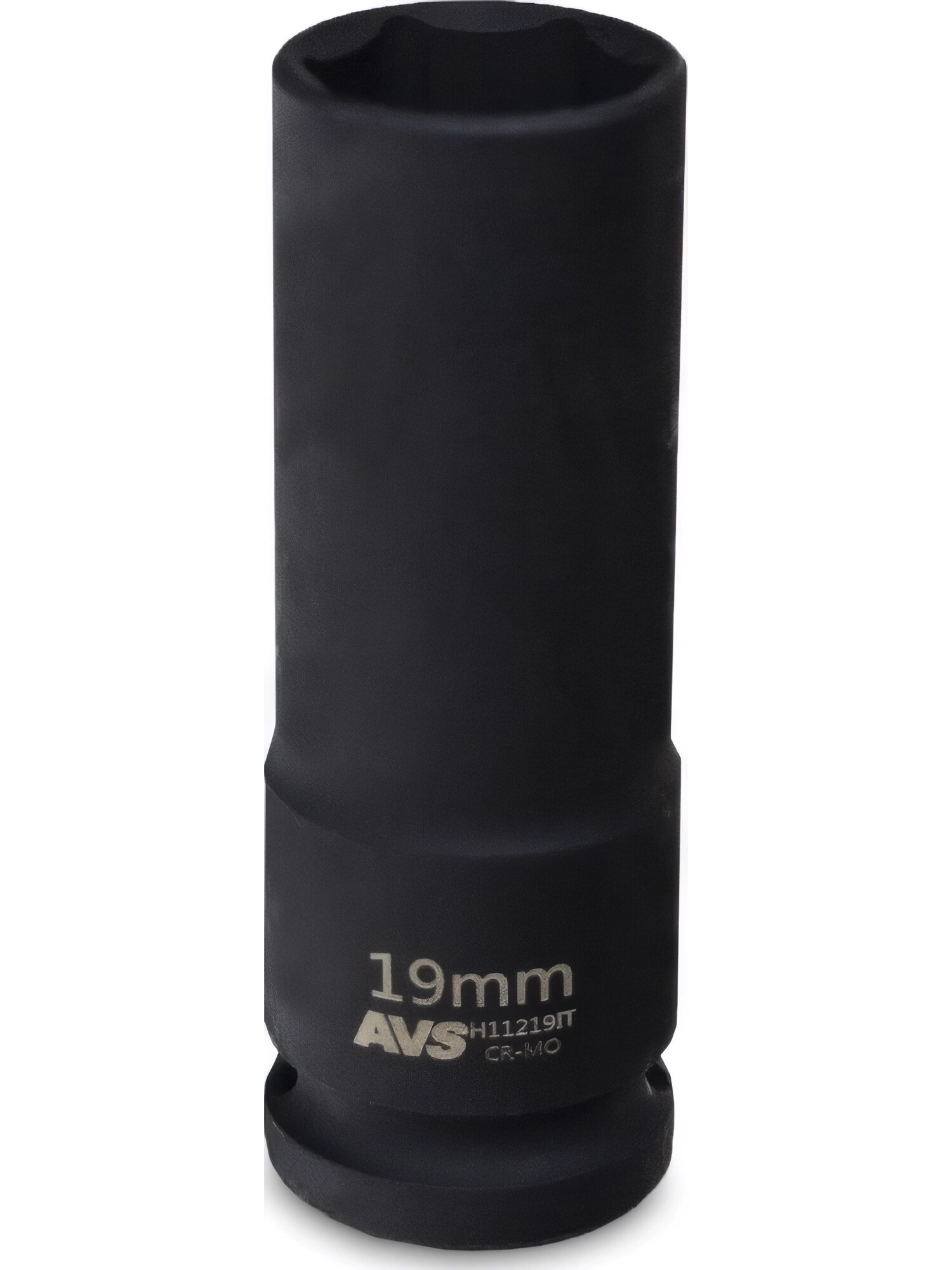 Головка торцевая ударная глубокая 6-гранная 1/2"DR (19 мм) AVS H11219IT тонкостенная
