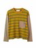 Футболка Song For The Mute Striped star-patch T-shirt, размер 36, ochre yellow