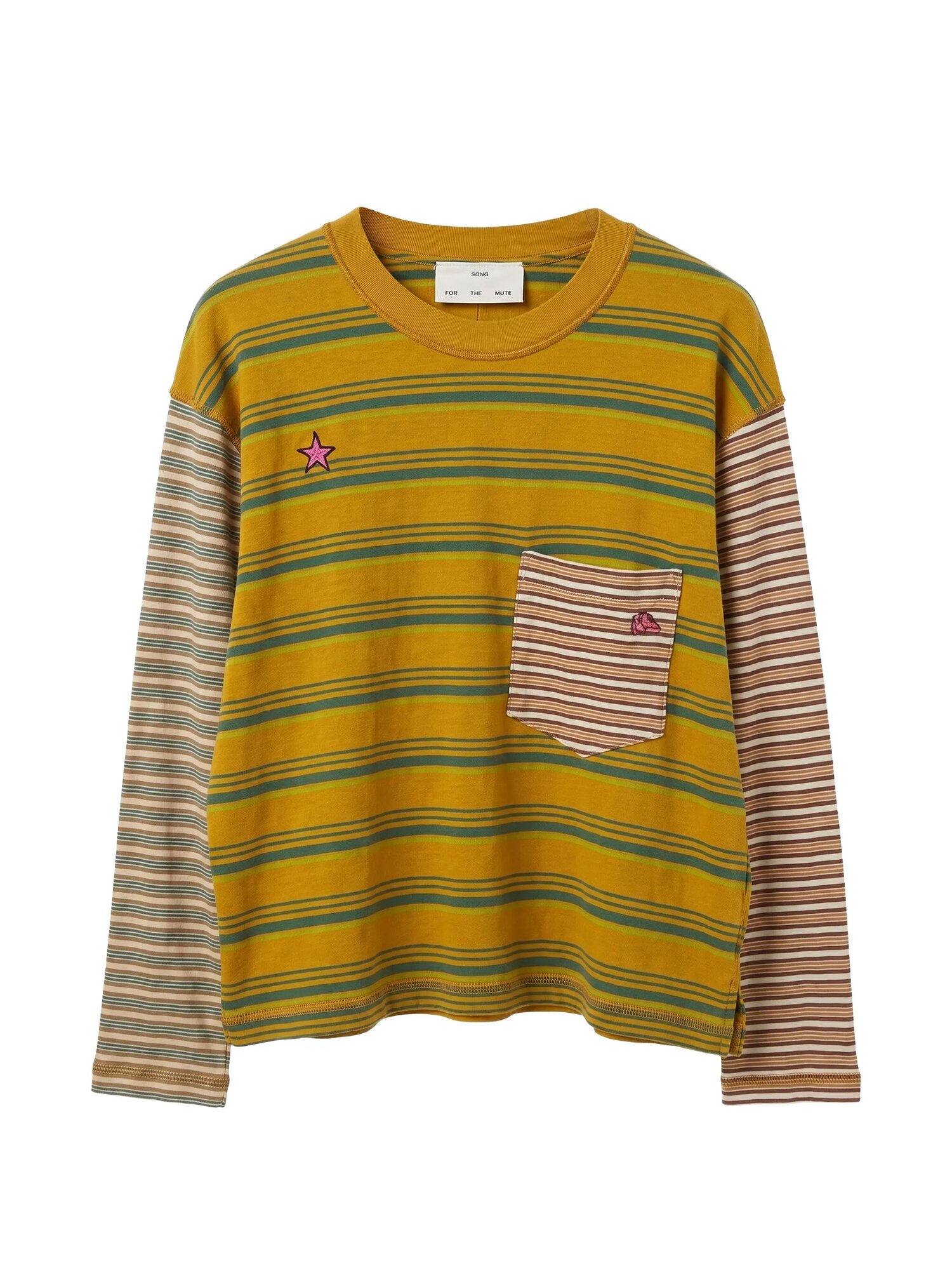 Футболка Striped star-patch T-shirt