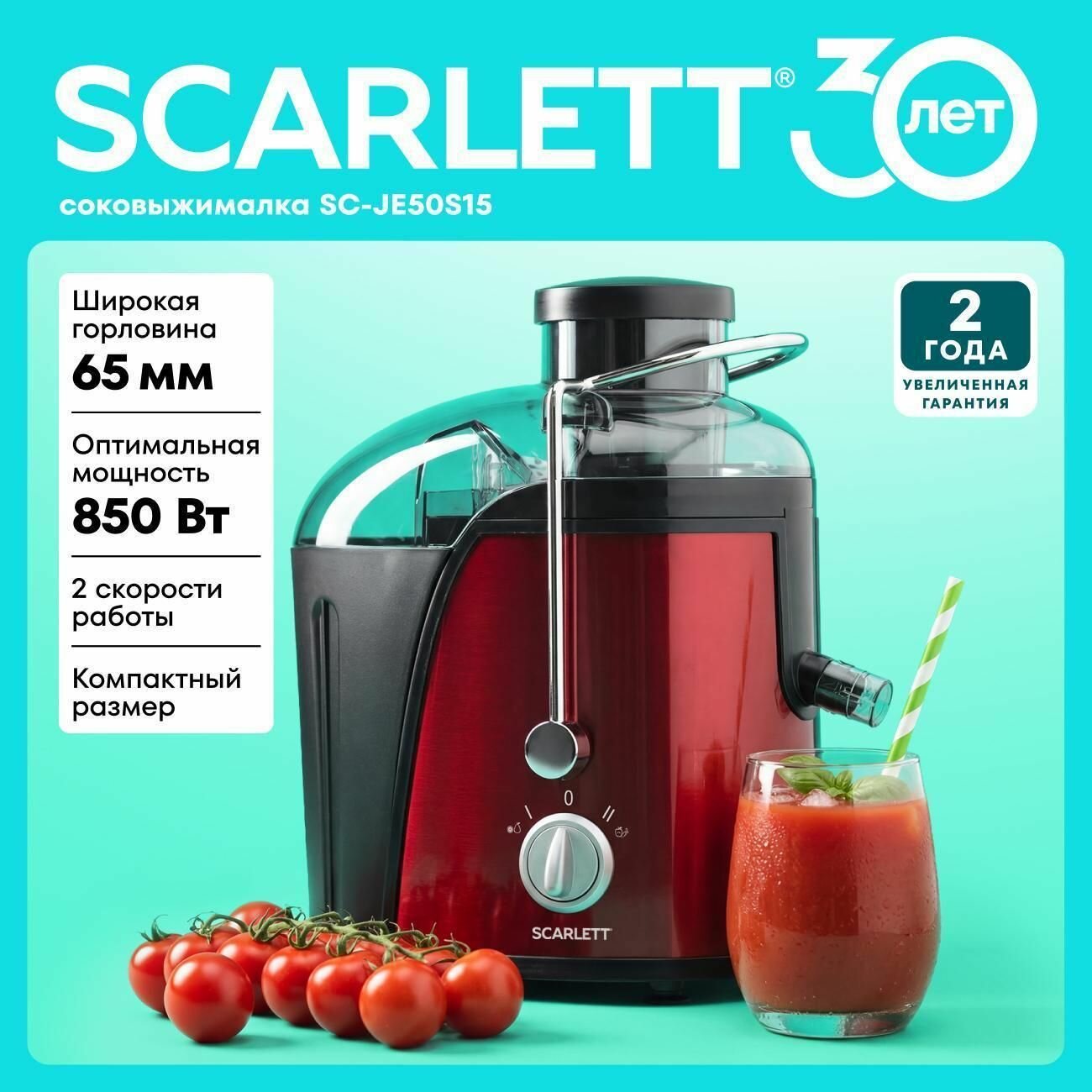 Соковыжималка центробежная Scarlett SC-JE50S15