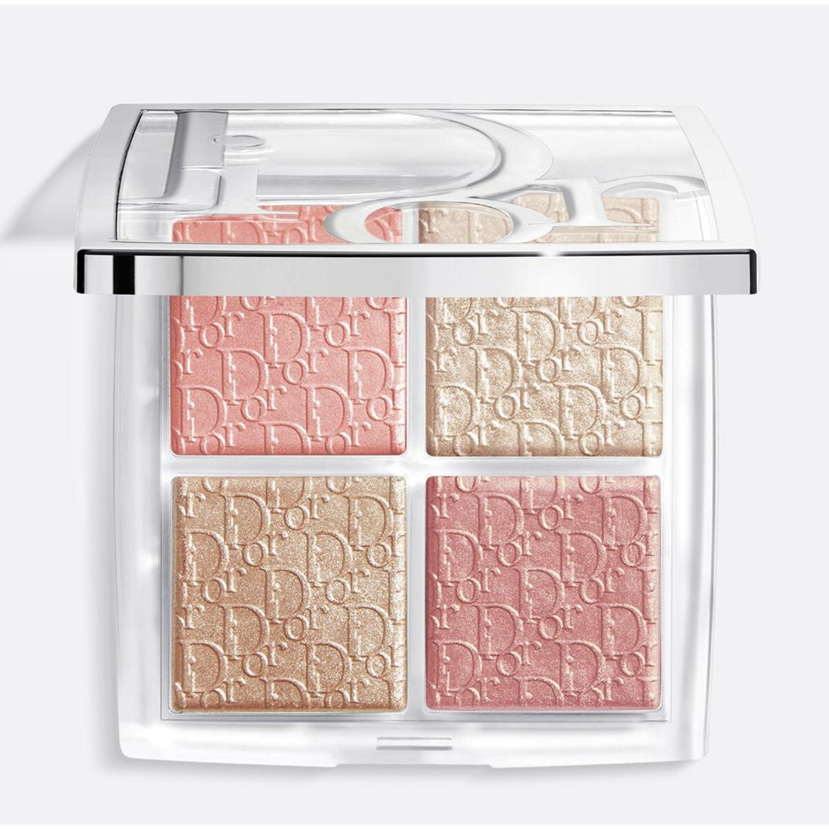 Палетка хайлайтеров 4-в-1 Dior Backstage Glow Maximizer Palette, Хайлайтер, Румяна, Бронзер, Тени| 003 Pearly Peach Glow