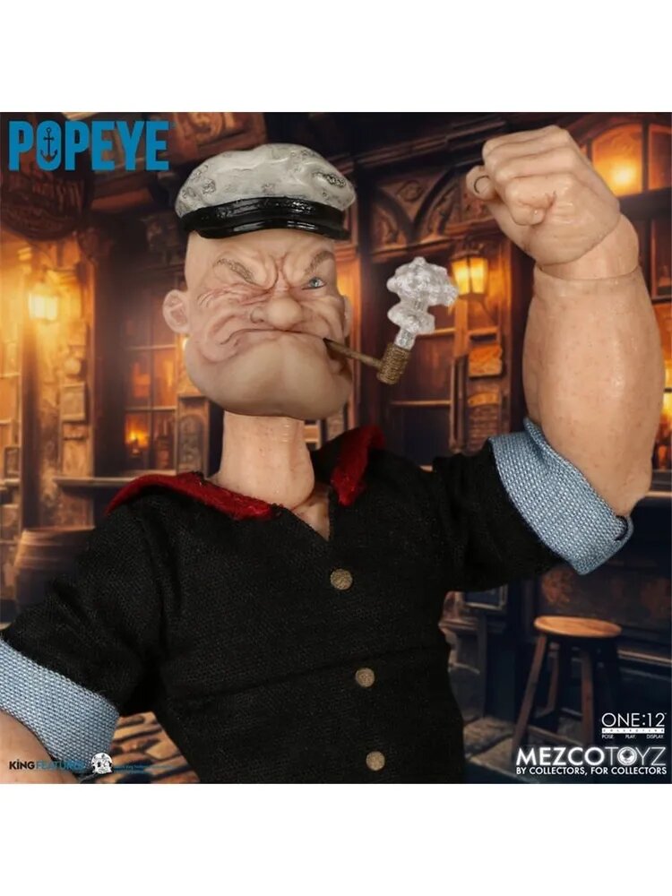 Фигурки Mezco Toyz One:12 Popeye Series Action Figures Popeye-14cm