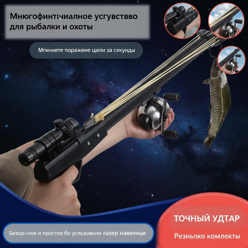 Ружье арбалет подводныйРыболовная пусковая установка, лазерный прицел