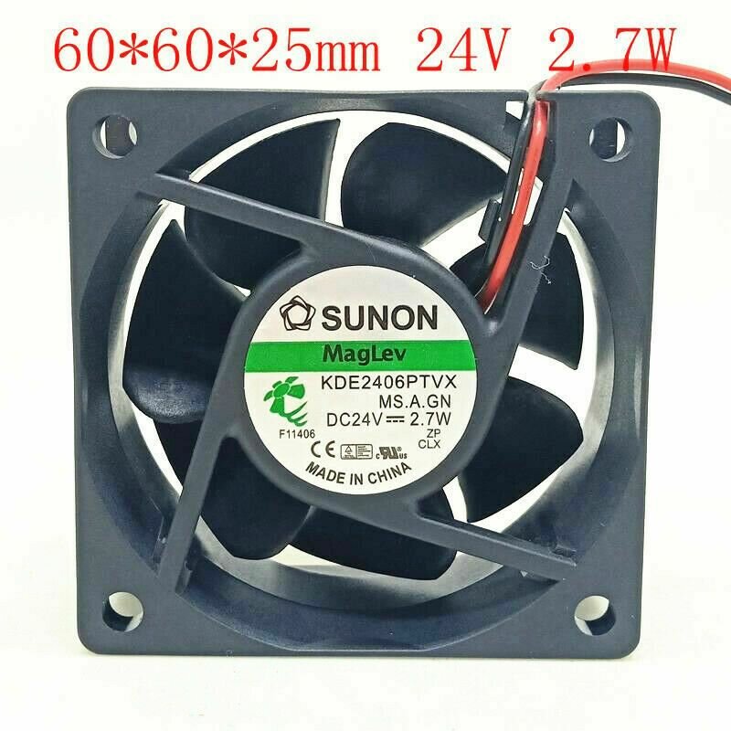 SUNON KDE2406PTVX 24V 2.7W 6см 6025 5200RPM Магнитный немой инверторный вентилятор