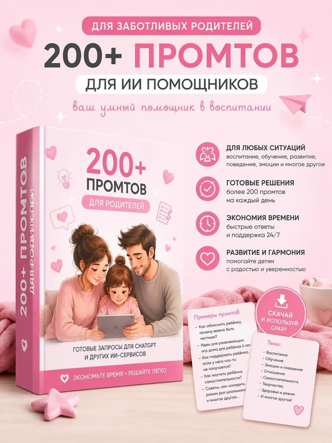 Промты для родителей | На каждый возраст и случай жизни | +10 000 Решений