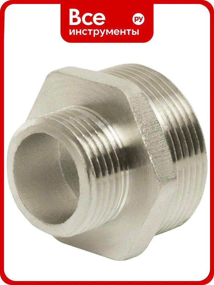 Переходной ниппель VRT 1 1/2"-1", наружная/наружная, никель 1909-004025 505347