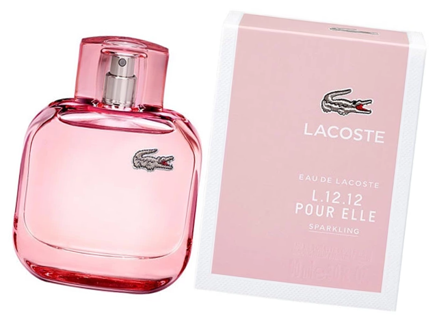 Lacoste L 12 12 Pour Elle Sparkling 90 мл / Лакост розовые туалетная вода