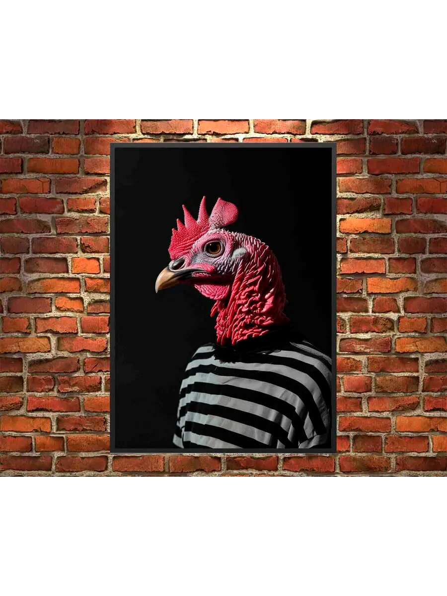 Заключенная птица-индейка 1, Плакат 30x42см