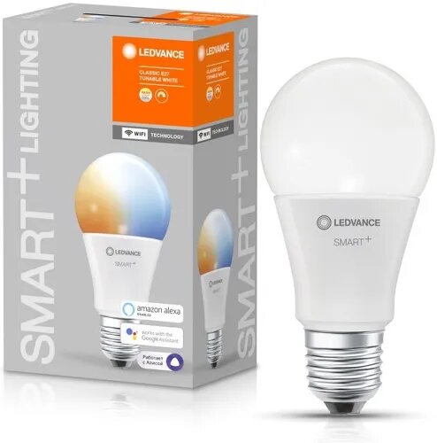 Умная лампочка светодиодная E27 LEDVANCE 9Вт, 6500 К, Wi-Fi 4058075485372
