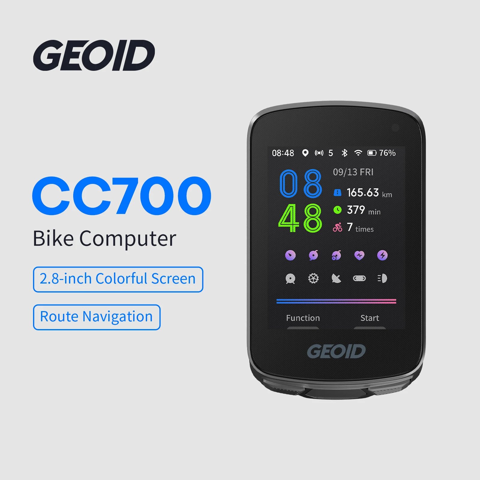 Велокомпьютер GEOID CC700 GPS CC700 with 2 CS600 — фото 1