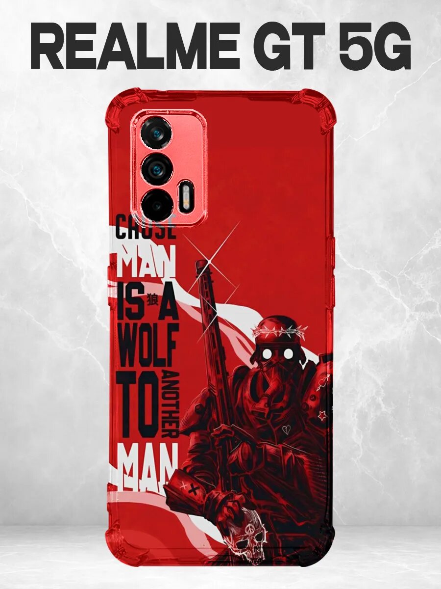 Чехол на Realme Gt 5G Warhammer 40000 цитата WH40K