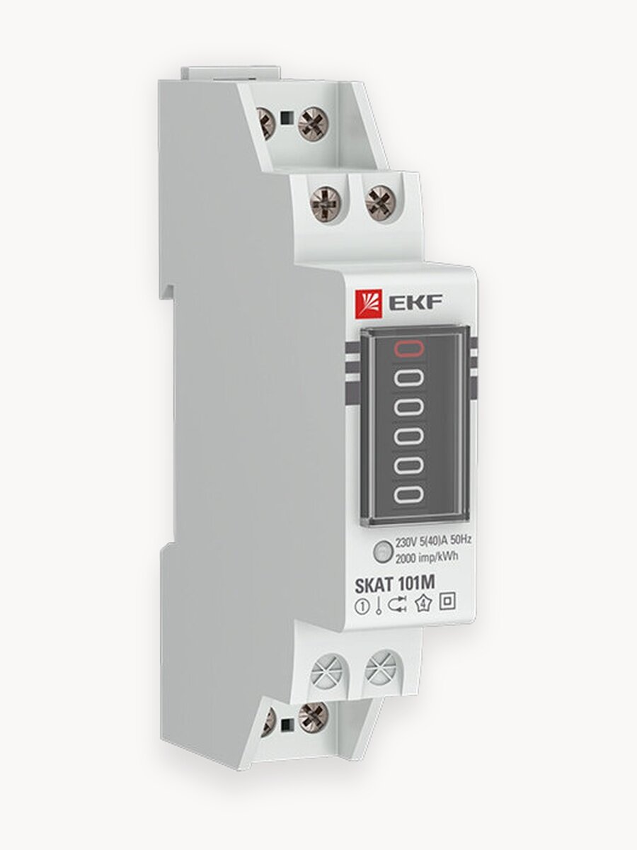 Счетчик электрической энергии модульный SKAT 101М/1 - 5(40) SDM (без поверки)