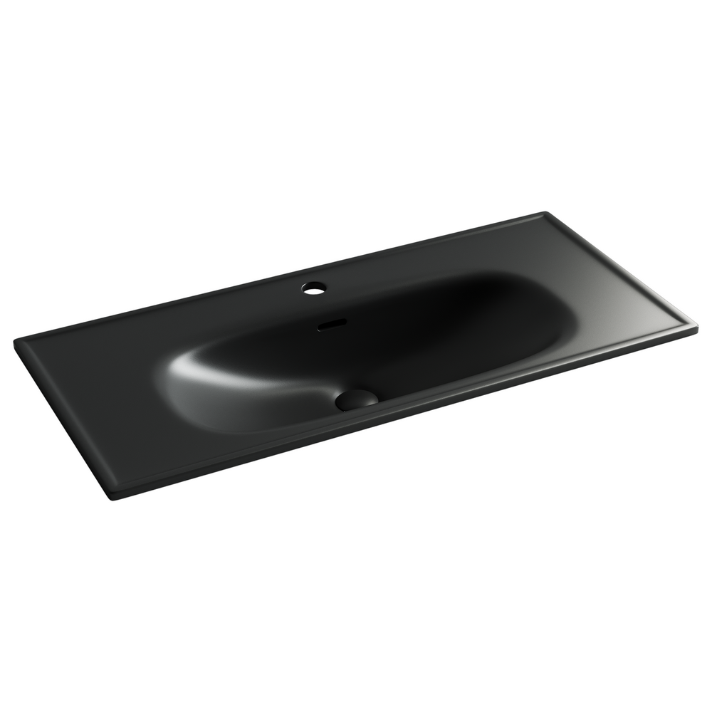 Раковина мебельная Ceramicanova Сабо / Sabo CN13003MB 100x46x18 черный матовый