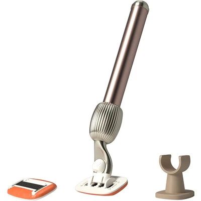 FLER Бритва с 2 сменными кассетами и настенным держателем The Razor Starter Set (Blush)