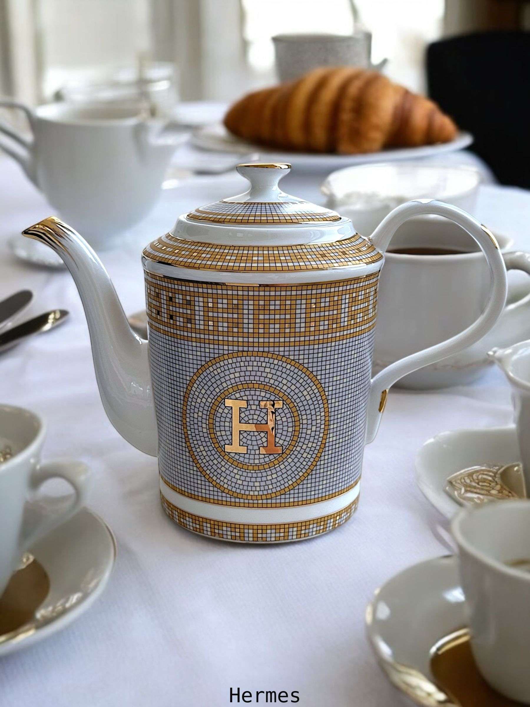 Hermes Чайник заварочный "Mosaque au 24 "Gold", 1300 мл
