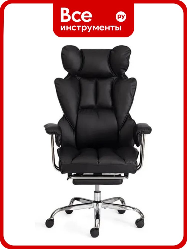 Кресло TetChair Comfy CR кожзам, черный 24856